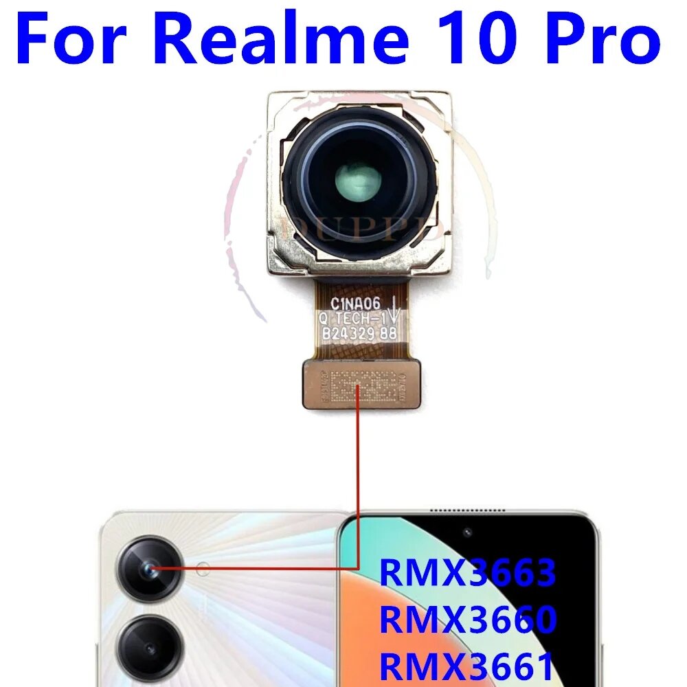 Задняя камера для Realme 10 Pro + 10Pro RMX3630 оригинальный модуль Mian для задней 10 Pro Main