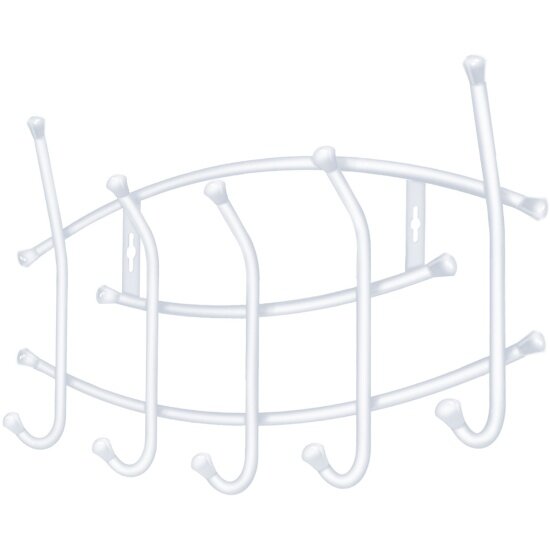 Вешалка настенная Nika ВНП3 матовый белый (ВНП3/МБ)