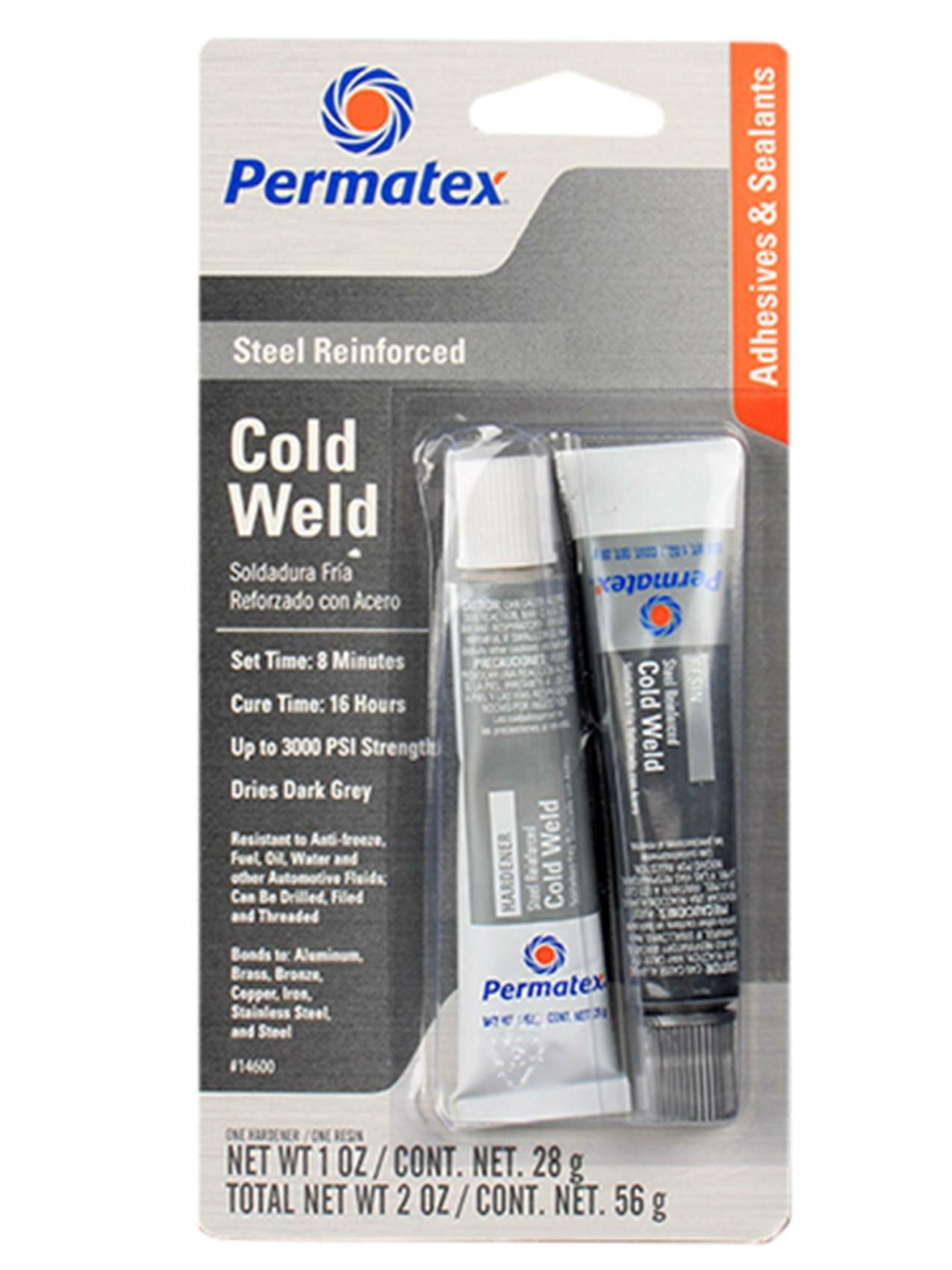 Холодная сварка 15 мин. мульти-металл (двухкомпонентная) 2х28гр PERMATEX