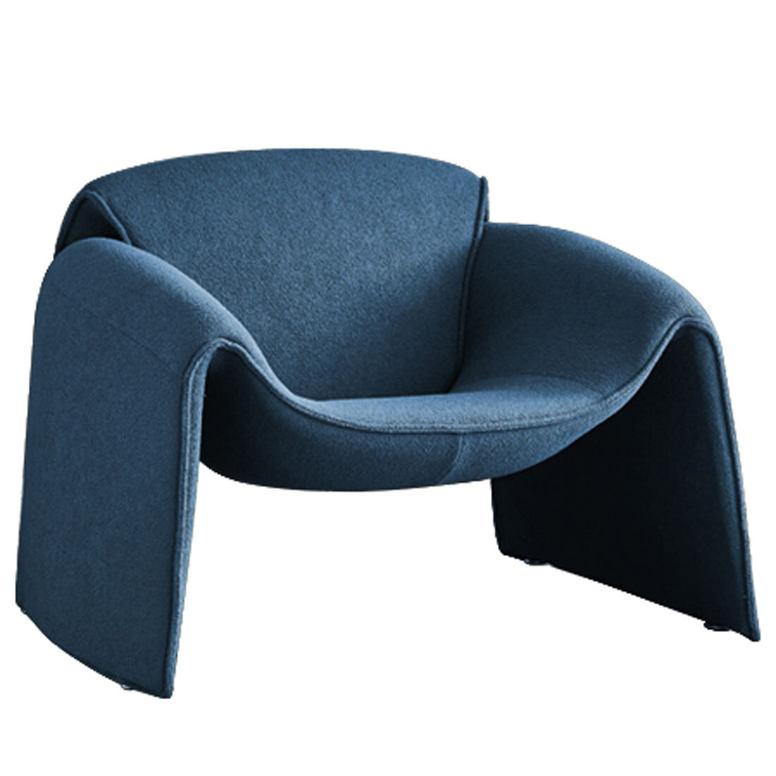 Дизайнерское М-образное кресло LE CLUB (синий)