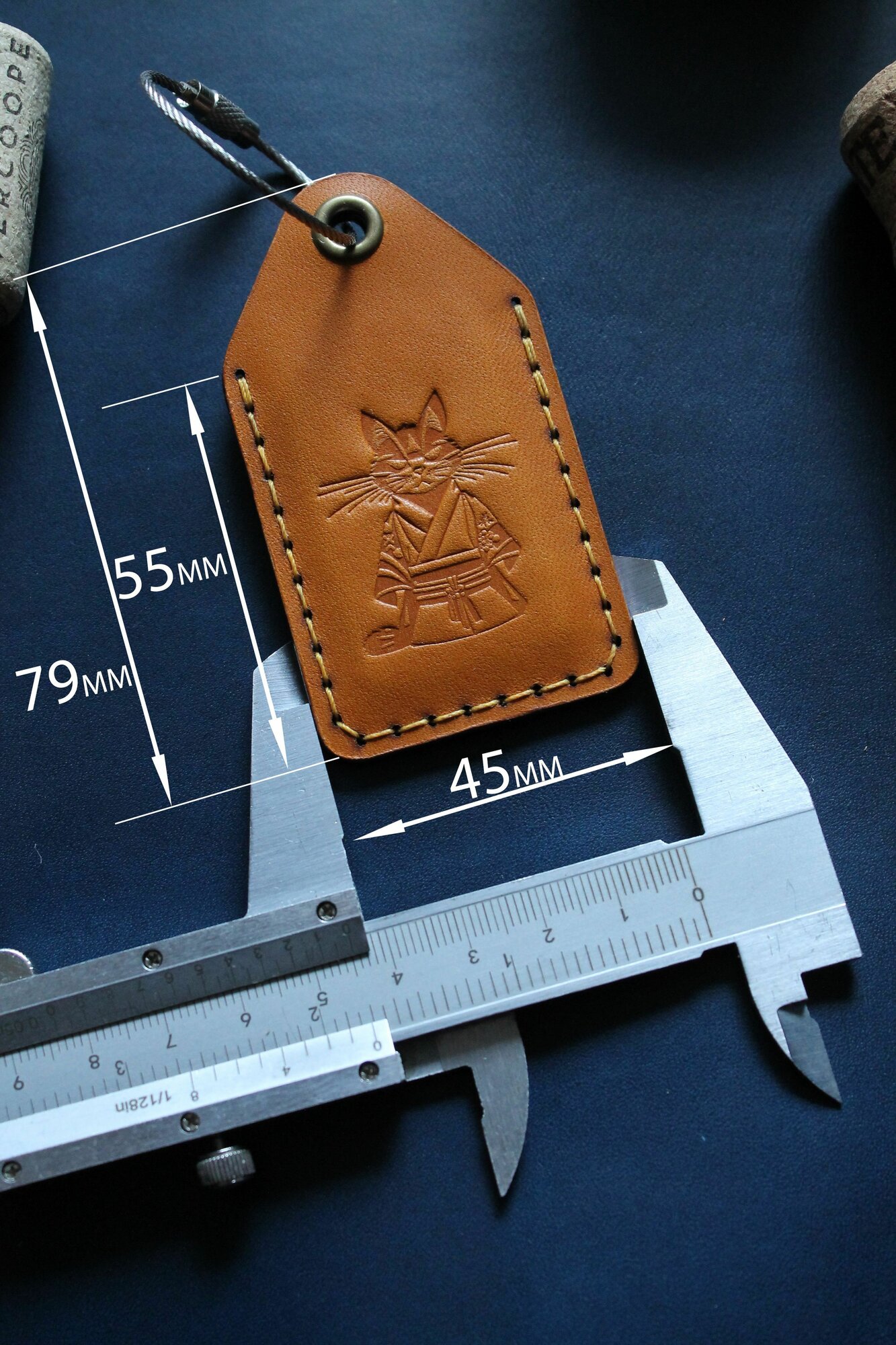 Чехол для метки сигнализации "Самурай кот"