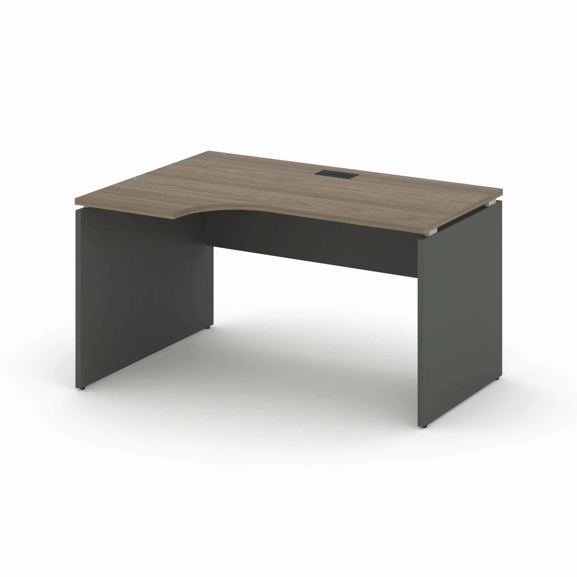 Стол угловой письменный левый Style Project Riva SN-D. SPA-011(L) Вяз Благородный / Антрацит NEW 1380*700 / 980*750