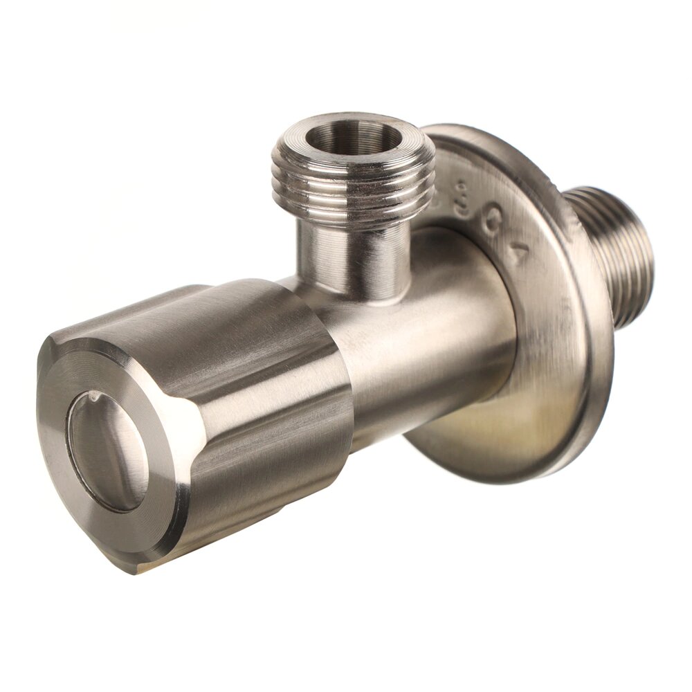 Кран угловой Монофлекс 1/2" х 1/2" РН-РН, нержавеющая сталь, для подключения сантехнического оборудования.