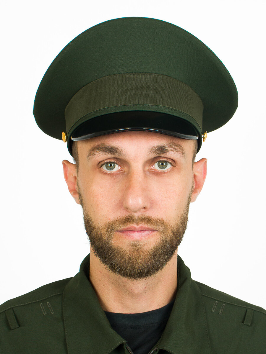 Фуражка Министерства Обороны офисная нового образца цвет зеленый (размер: 59, размер производителя: 59)