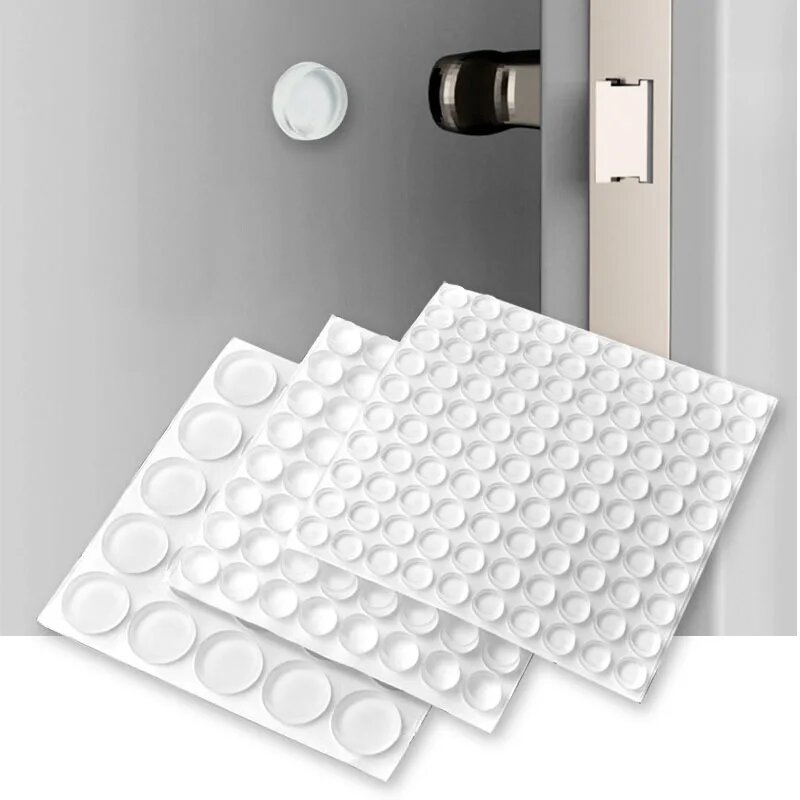 Прозрачные самоклеящиеся дверные упоры