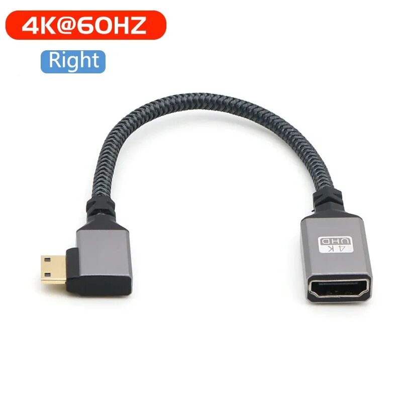 Mini HDMI - HDMI адаптер 4K@60Hz Right