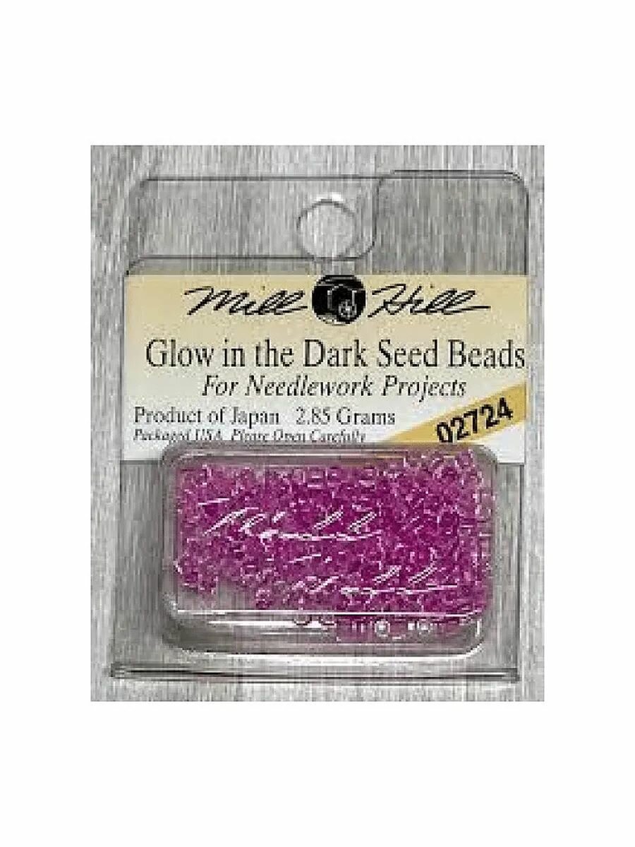 Стеклянный бисер Mill Hill Glow in the dark Seed Beads 2.85 г, цвет: 02724