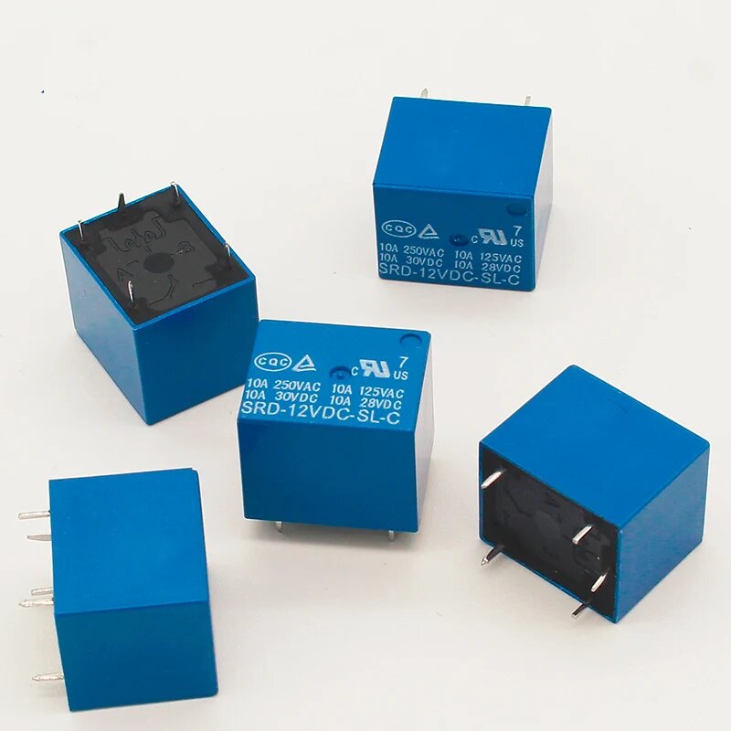 Реле питания ELECAPITAL SRD-12VDC-SL-C 12В (5 шт.)