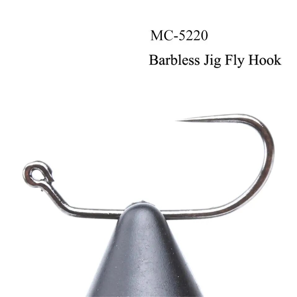 Maximumcatch Крючки для мух из углеродистой стали 100 шт. Серый, 18, 5220 Jig Fly Hook