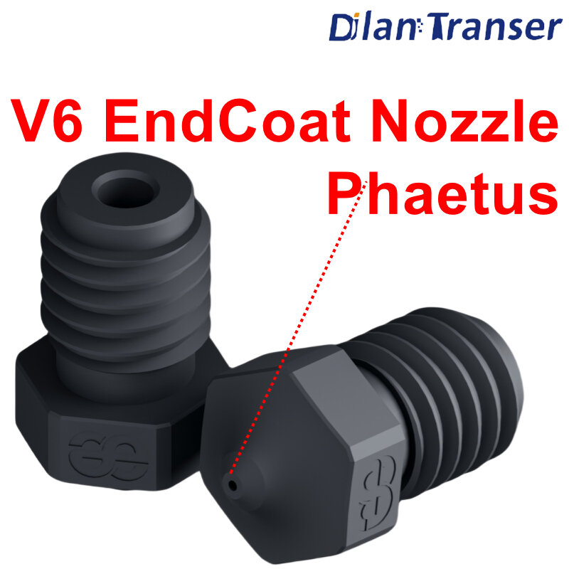 Насадка с концевым покрытием Phaetus V6 Насадка из закаленной стали V6 Hotend Voron 2.4 Dragon Hotend 3D принтер