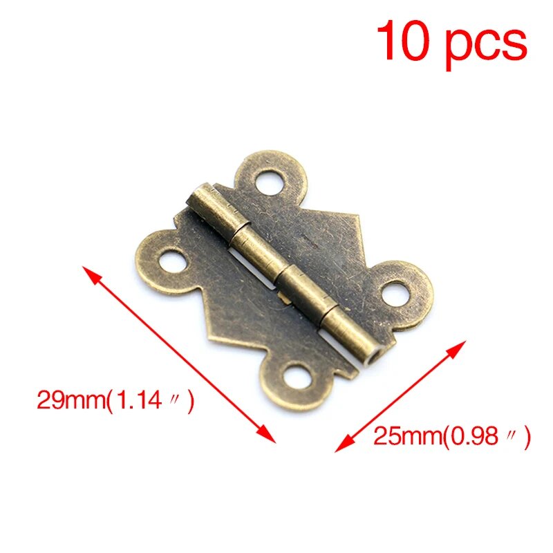 Мебельные петли NAIERDI мини бабочка 10 шт. Bronze-29x25mm-10pcs