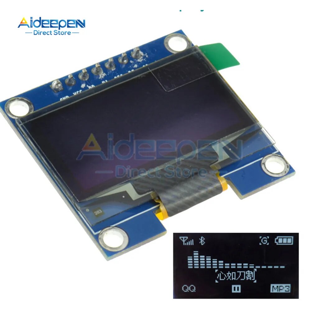 Aideepen 1.3 inch OLED модуль white light
