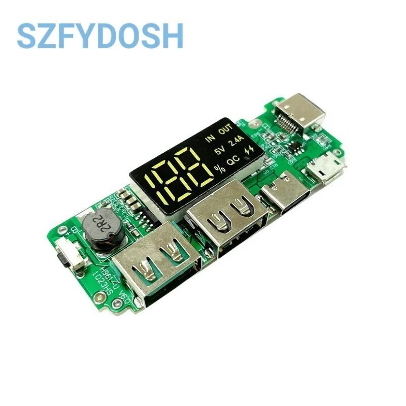 Модуль зарядки аккумулятора Li-Ion Type-C 5V 2.4A