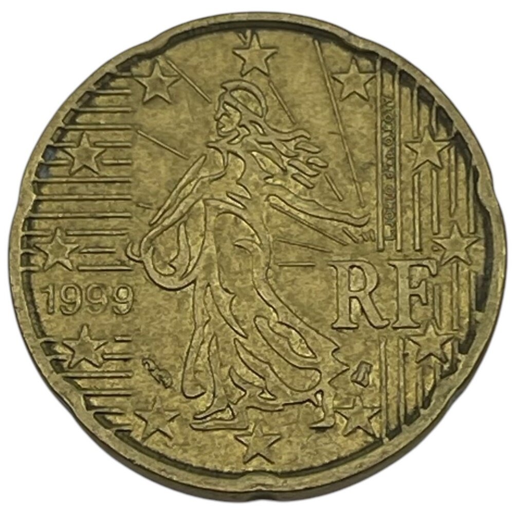 Франция 20 евроцентов 1999 г.