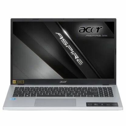 15,6" Ноутбук Acer Aspire 3 A315-510P-C5WG (NX. KDHCD.00E) серебристый - 1920x1080, IPS, Intel Processor N100, ядра: 4 x 0,1 ГГц, 8 ГБ, SSD 256 ГБ, Intel UHD Graphics, Windows 11 Home