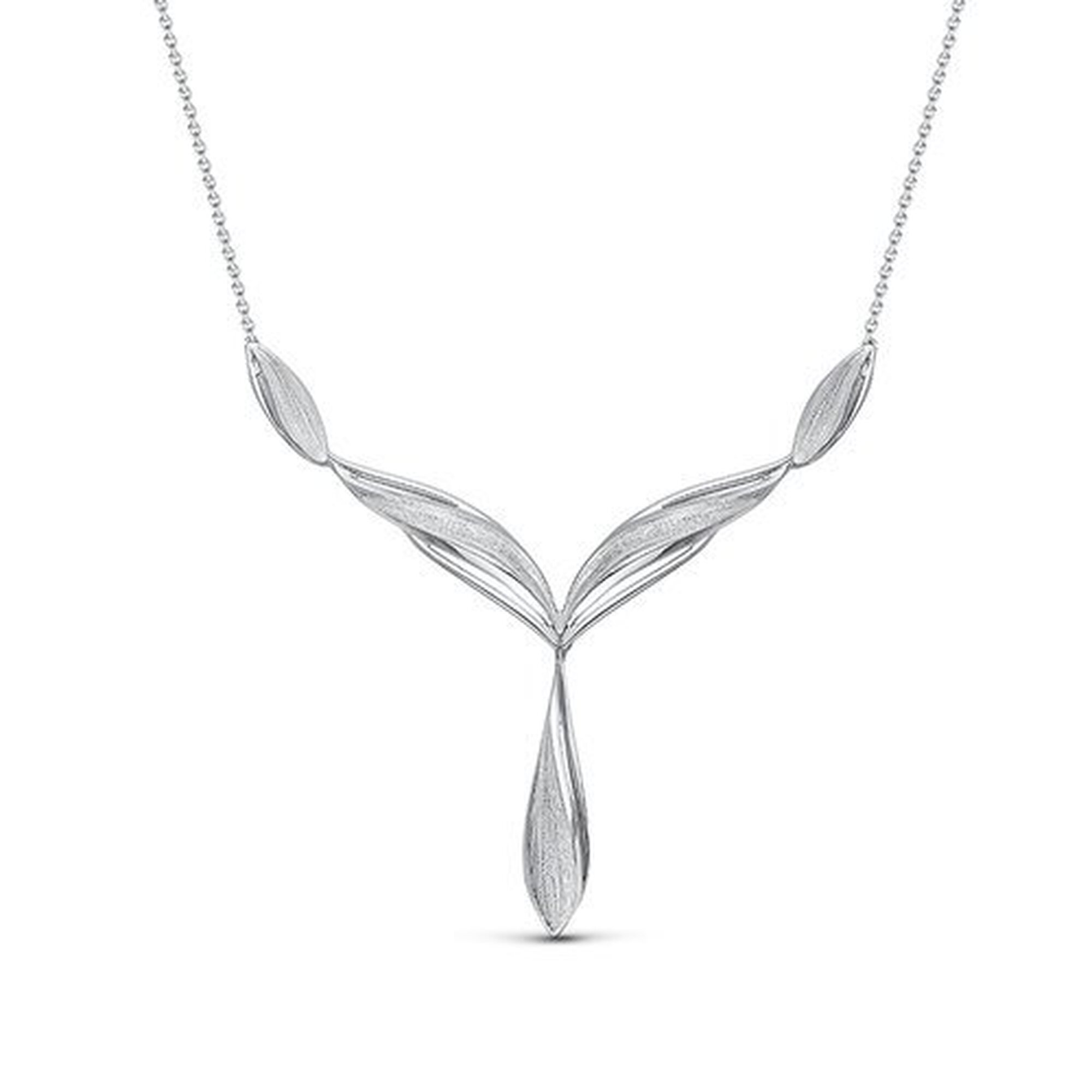 Колье, серебро, 925 проба, родирование, фианит