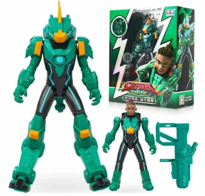 Фигурка трансформер Диностер "Оз", пластик, 2 формы трансформации, зеленая