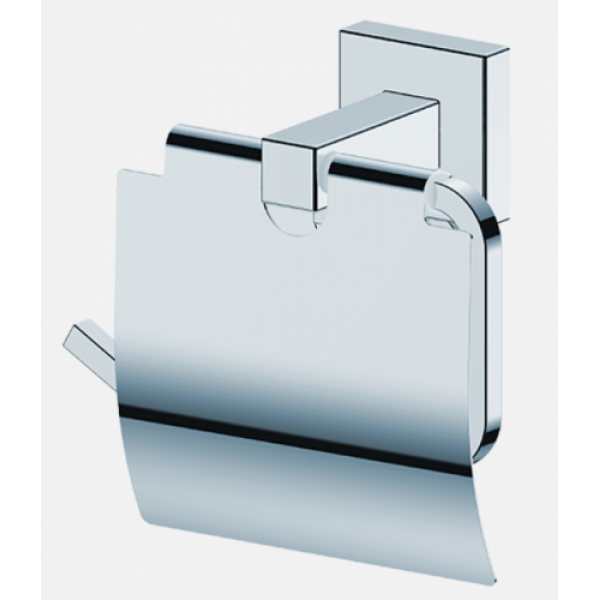 Держатель для туалетной бумаги с крышкой хром DOMINCARE DC8903CR