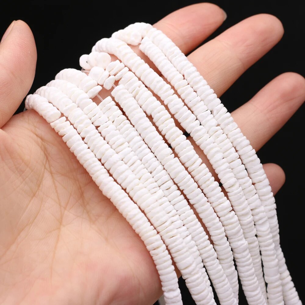 Бусины из натурального камня 5-6 мм Белый, J