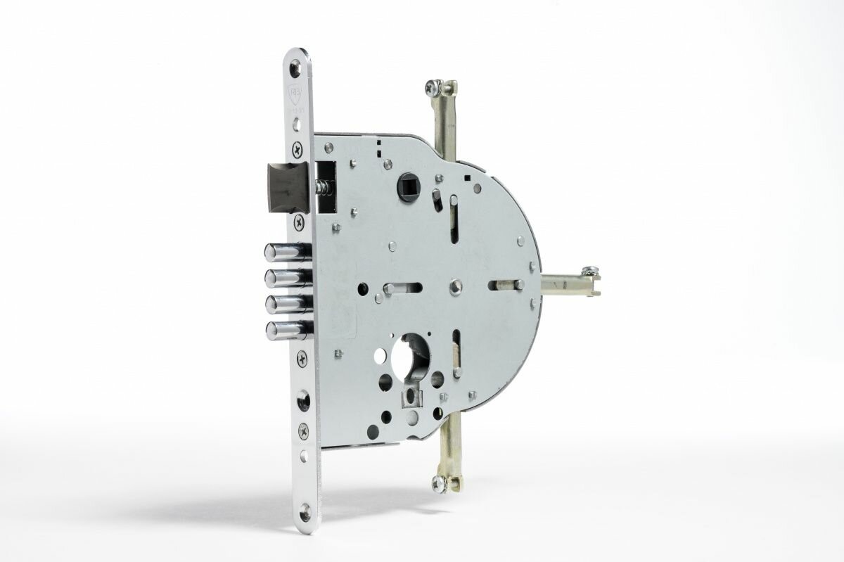 Замок врезной 4-х канальный механический цилиндровый RavBariach RB-507, 4 ригеля
