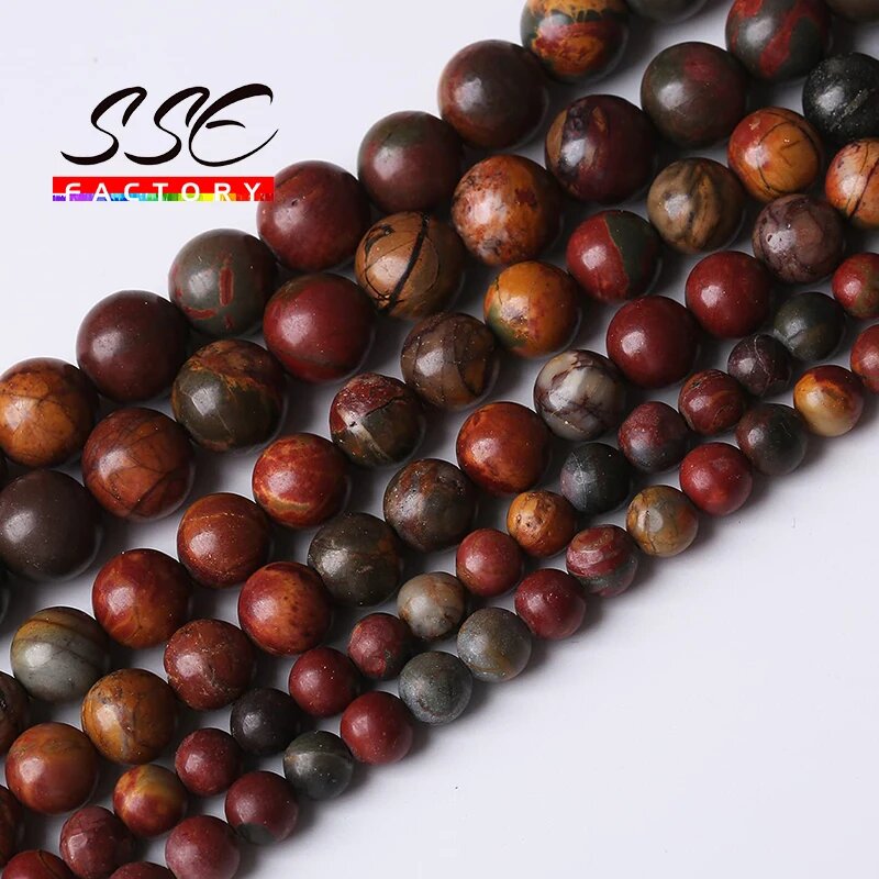 Бусины из яшмы Пикассо Sunshine and Beads 6-12 мм 12mm 31 to 32pcs