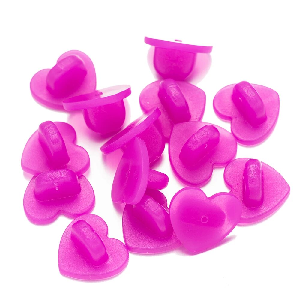 Розовые булавки для брошей, 50 шт, Rose translucent