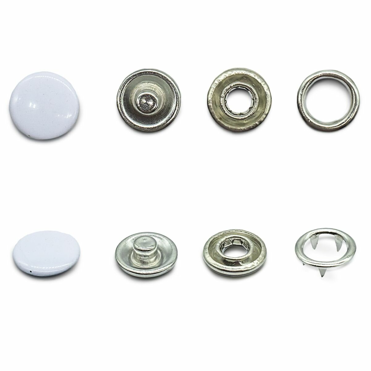 520211 Кнопки блузочные, белые, 11 мм, упак./6 комплектов, Hobby&Pro