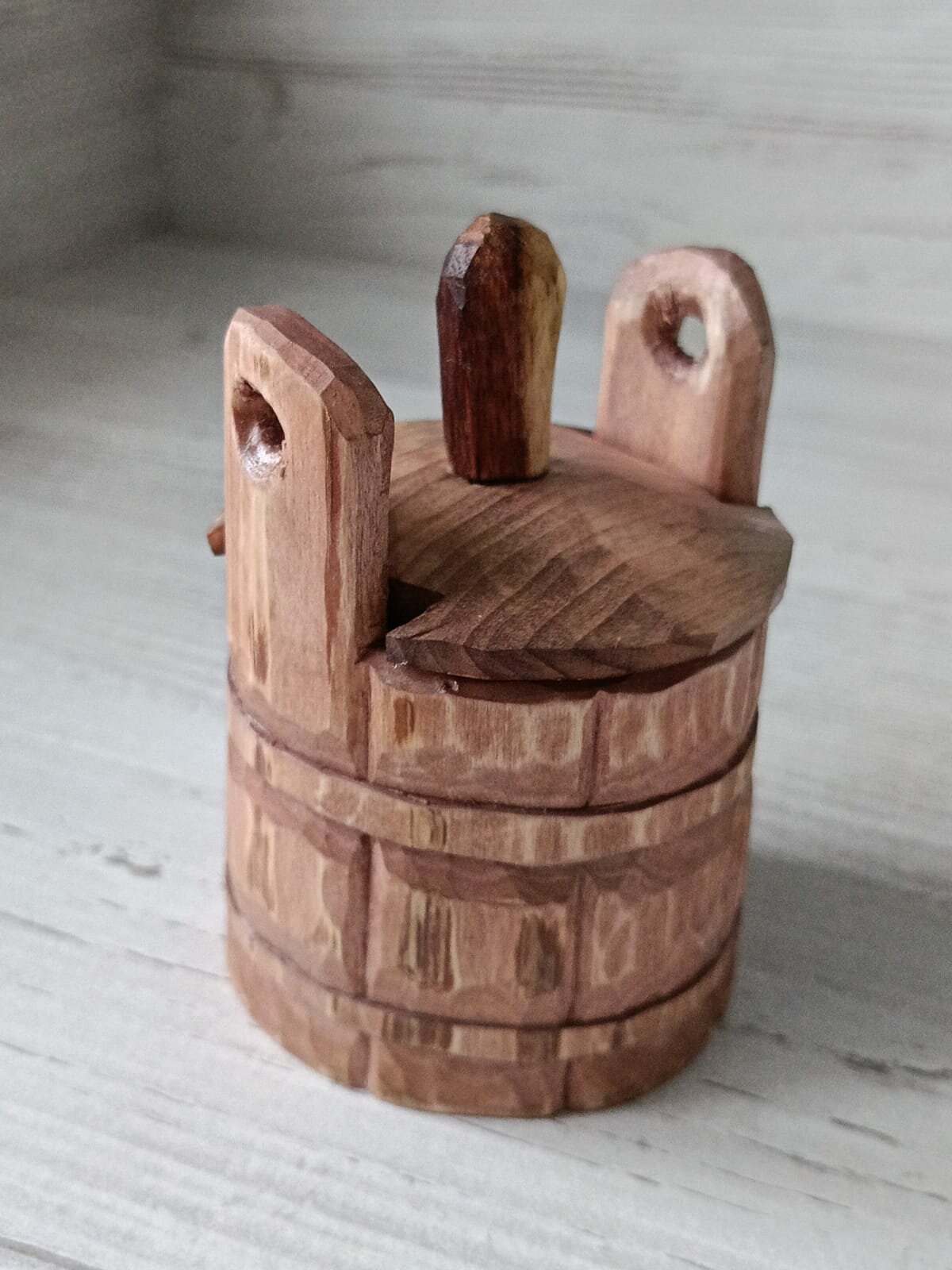 Емкость для хранения из осины 200мл.