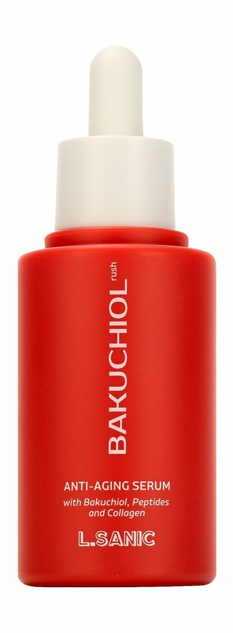 L.Sanic Bakuchiol Rush Anti-Aging Serum Антивозрастная омолаживающая сыворотка для лица с бакучиолом, пептидами и коллагеном 50мл