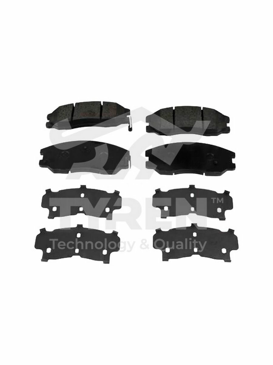 Тормозные колодки дисковые передние TYREN TYR1216961 для CHEVROLET CAPTIVA, OPEL ANTARA