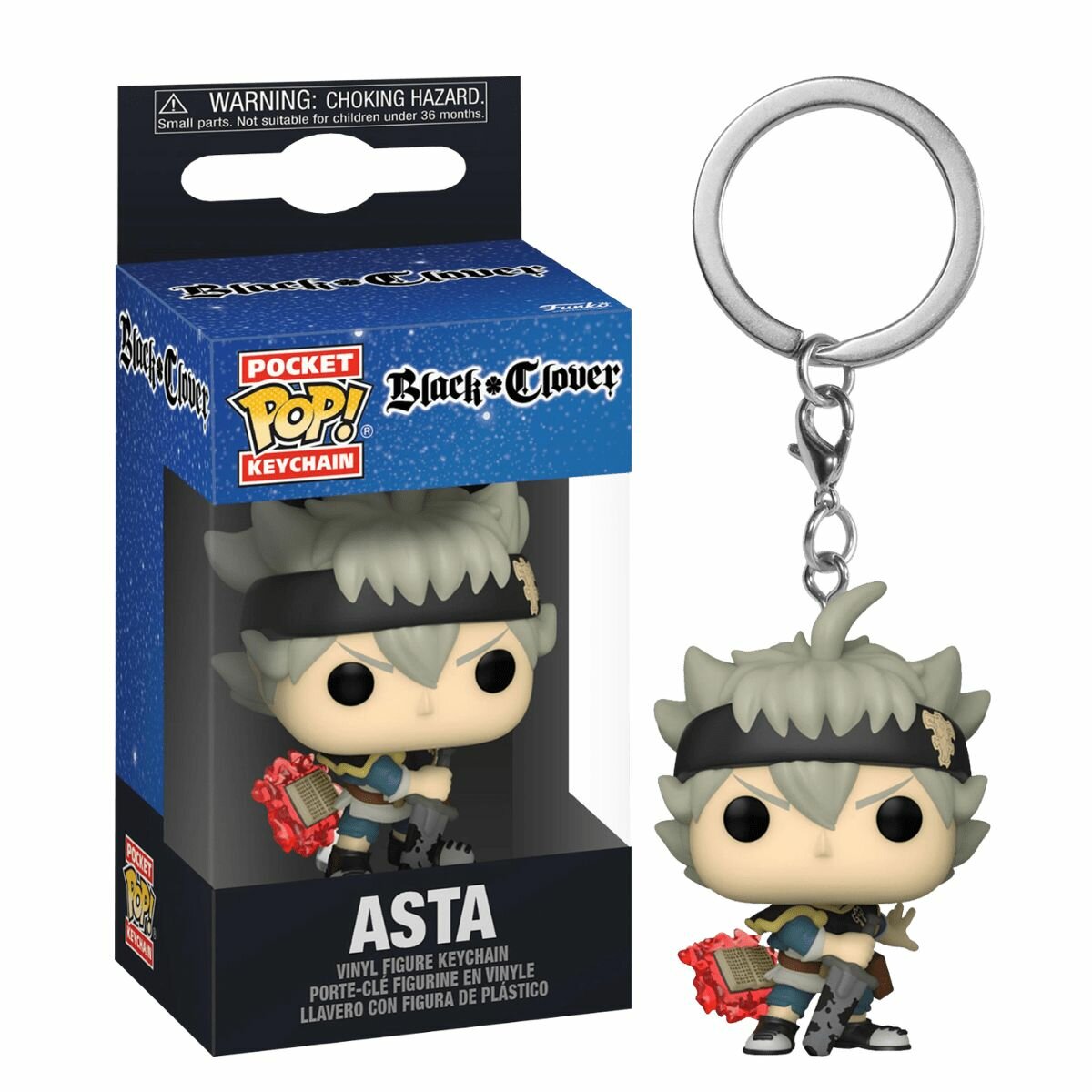 Брелок фигурка Funko POP Asta keychain из аниме Black Clover / Аста из мультика Черный Клевер манга Фанко ПОП