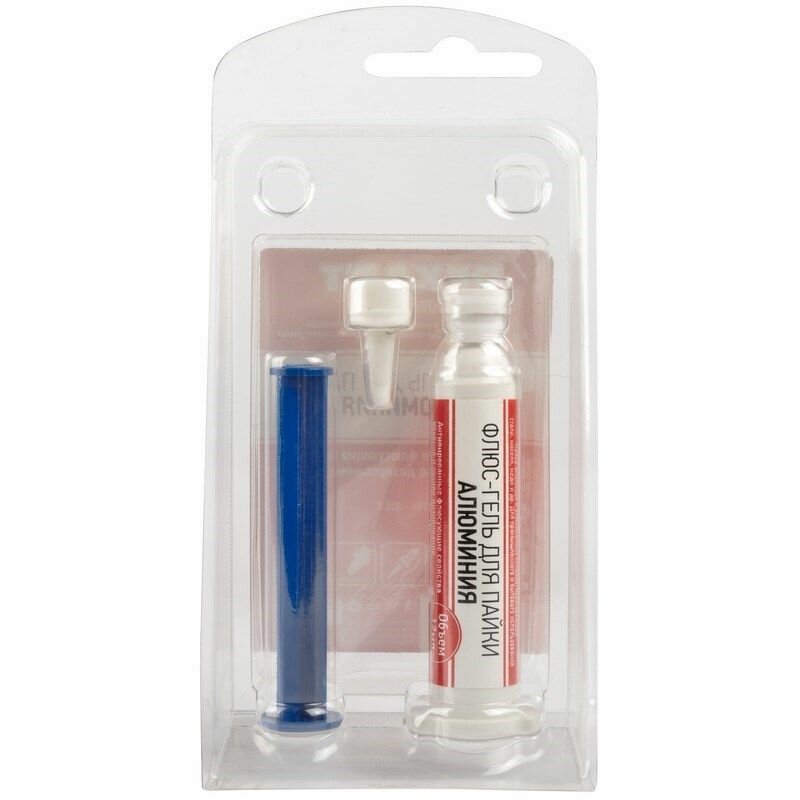 Флюс-гель для пайки, пайка алюминия, 12мл, техно-шприц, блистер REXANT