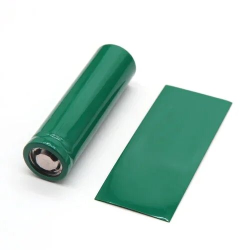 Термоусадочная трубка ПВХ для аккумуляторов 18650/26650/21700 Dark Green, 20pieces, 18650 Film
