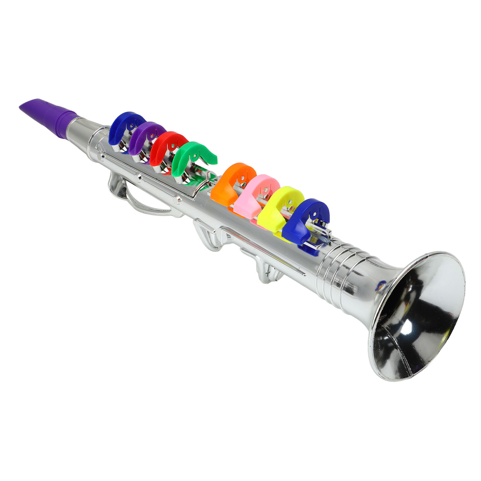 Игрушечный кларнет для детей, малышей, пластиковый саксофон, духовой музыкальный инструмент, аксессуары