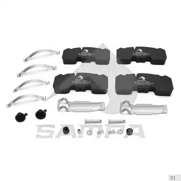 SAMPA 093.851-01 (09385101_SA) колодки дисковые\bpwколодки дисковые\bpw