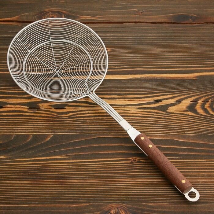 Дуршлаг-сито Шафран с деревянной ручкой 44см