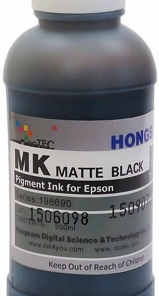 Чернила пигментные DCTec 7900P - UltraChrome HDR matte black - 200 мл. Серия 198690