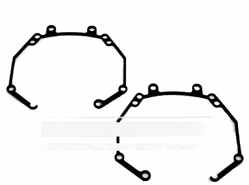 Переходные рамки для линз Daewoo Nexia N150 II 2008-2016 дорестайл под линзы Hella 3r/5r, Би-Лед