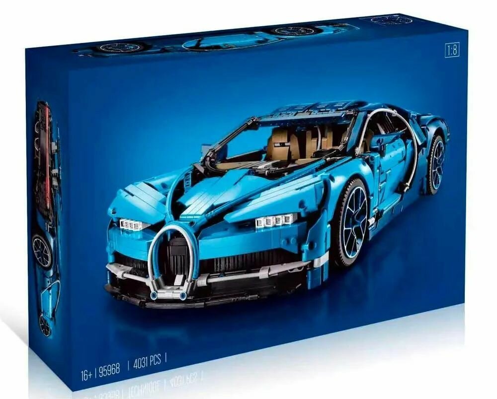 Конструктор Bugatti Chiron - Бугатти Шерон синий, 4031 /