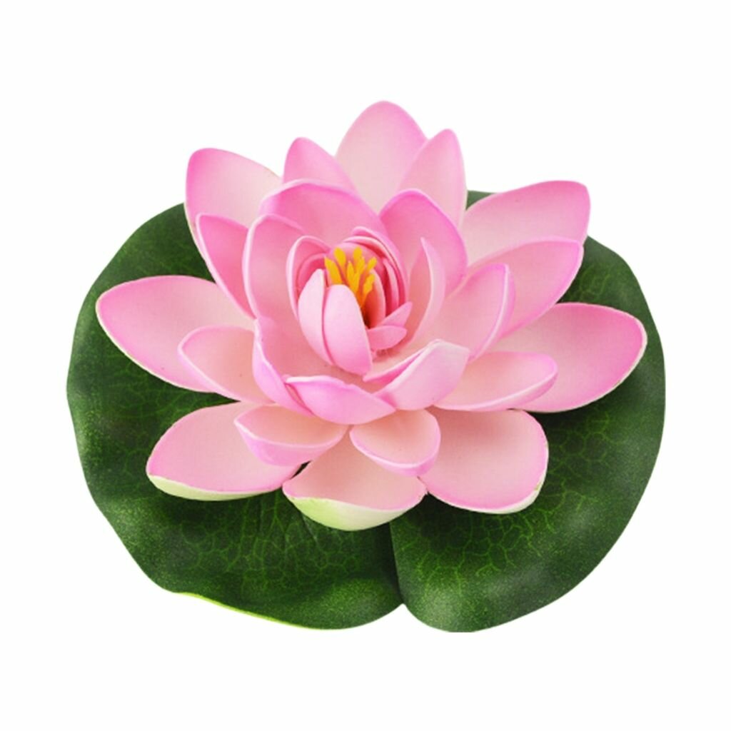 Искусственные плавающие лотосы смешанных цветов для прудов и садов