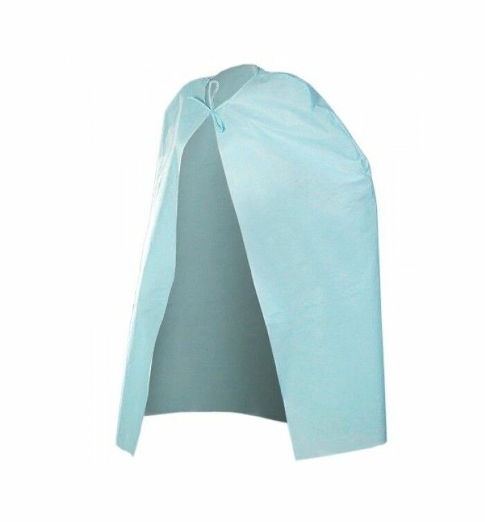 Халат (накидка) одноразовый, 120 см, пл. 20 гр/м2