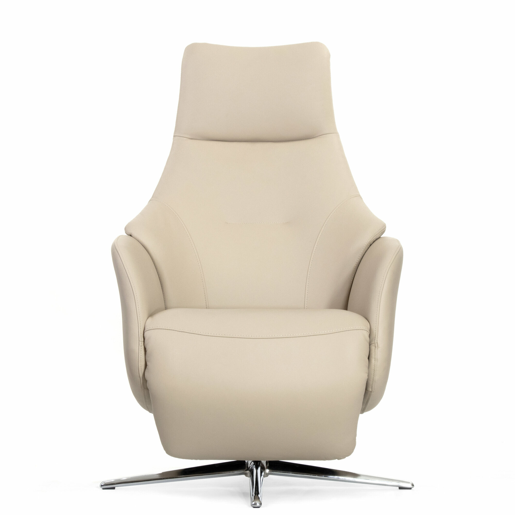 Кресло электрореклайнер FALTO Crema (2 мотора, zero, аккумулятор, натуральная кожа, бежевый)