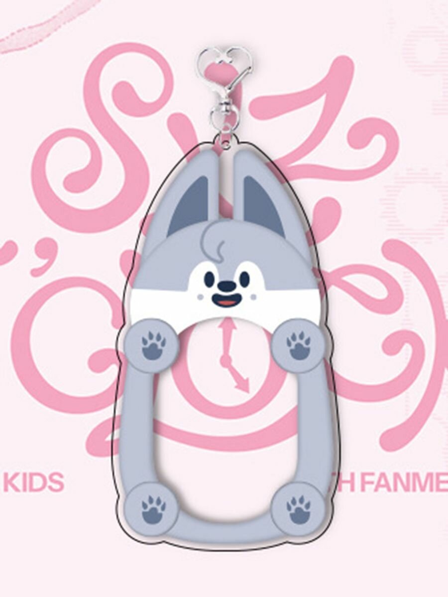 Бейдж, картхолдер, чехол на пропуск проездной, держатель карточки кпоп SKZOO, Бан Чан, Вульфчан