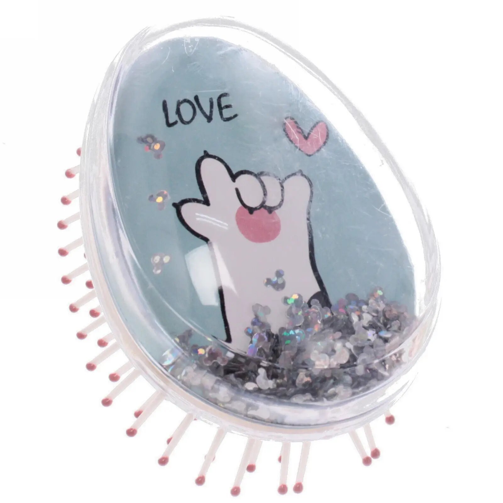 Расческа массажная детская 'Perfection - Лапка Люси', 6*9 см, пластик