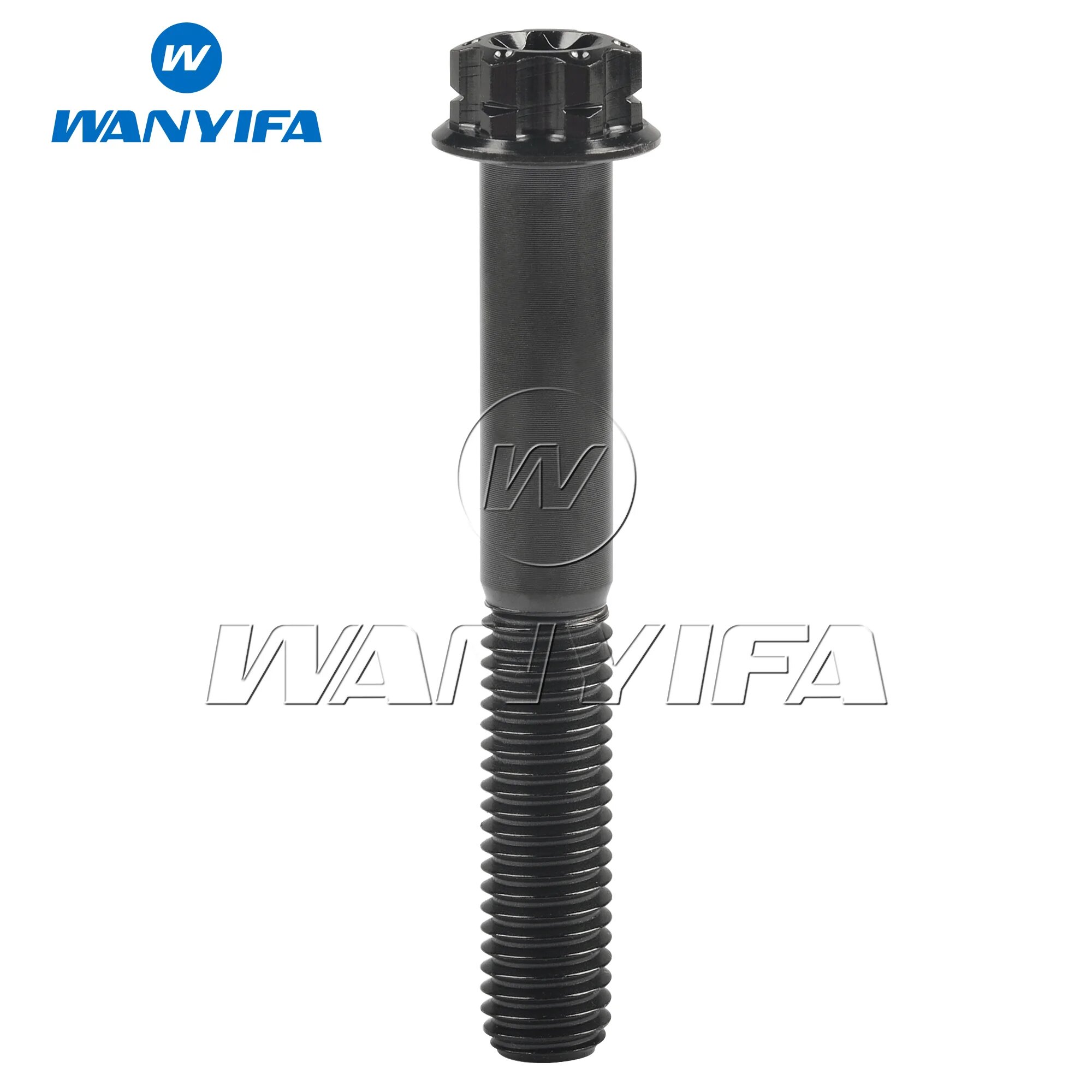 Wanyifa титановые болты M6 M8x10 Torx фланцевая головка М8, Черный, черный, 25mm