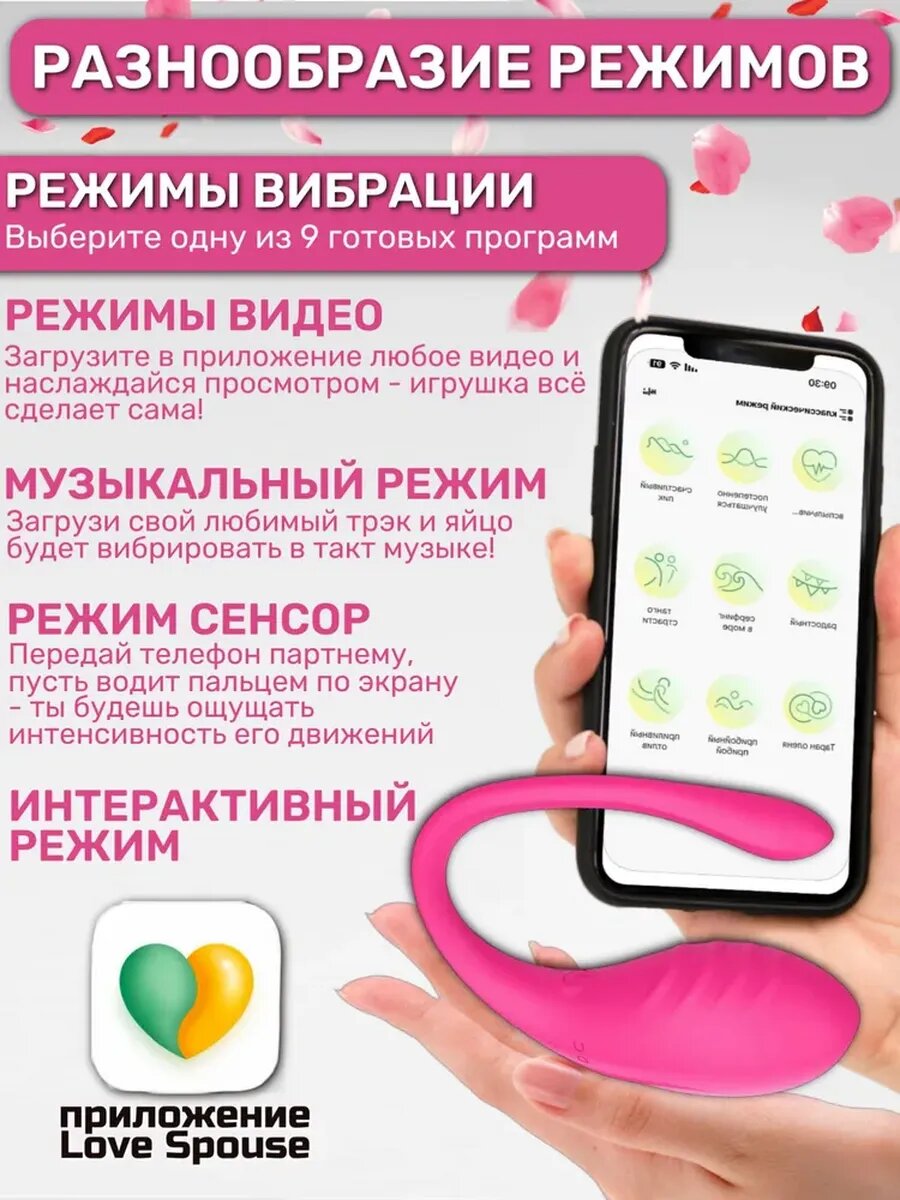 Вибратор с управлением через приложение