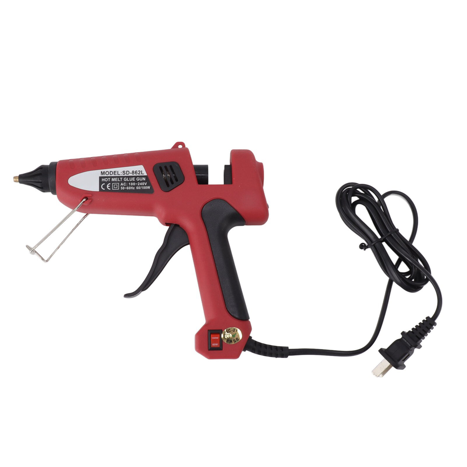 Горячий клеевой пистолет, регулируемая температура, 60 Вт, 100 Вт, красный клеевой пистолет ручной работы «сделай сам»