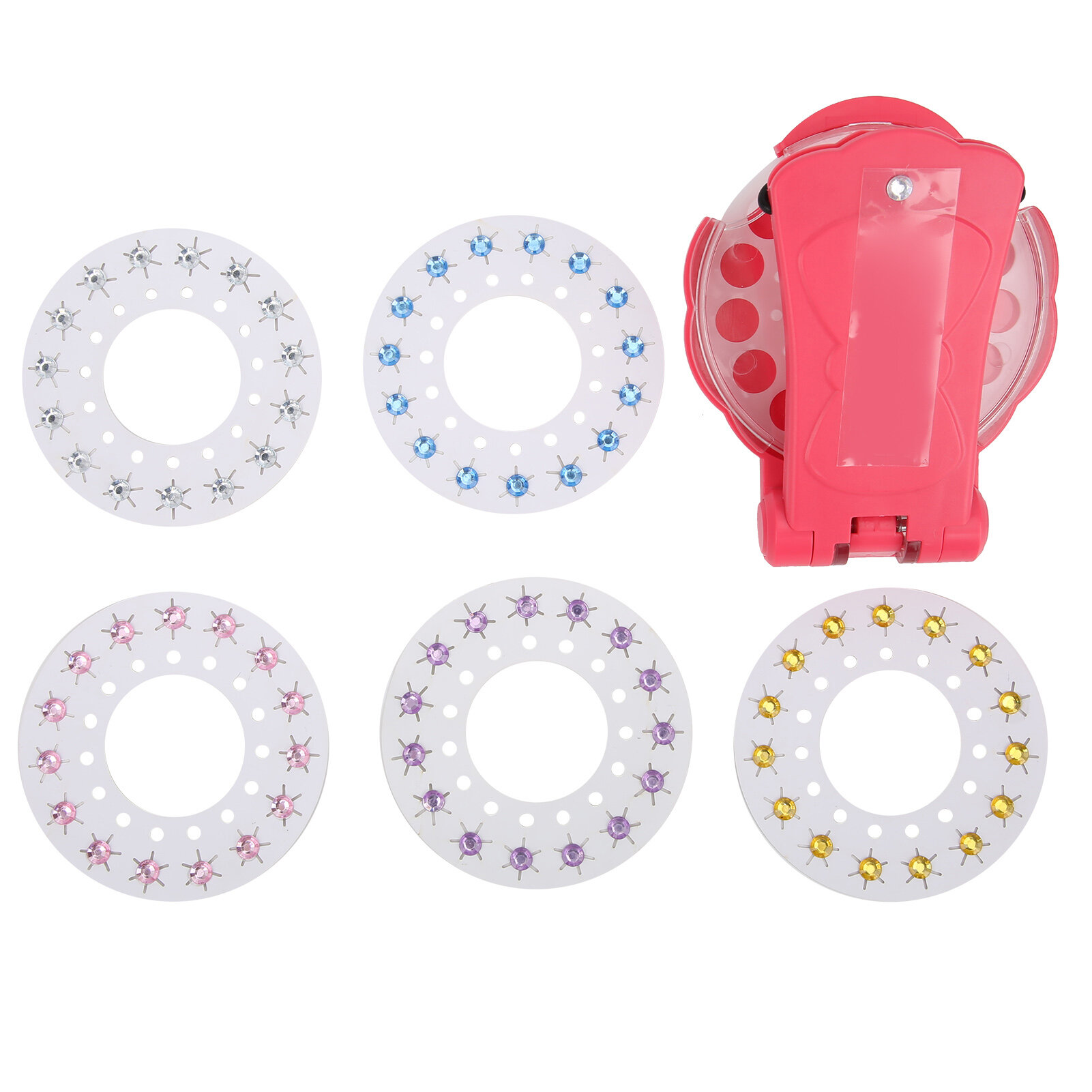 Драгоценные камни притворяться, играй для волос игрушка DIY Crystal Paste Machine инструмент для укладки волос