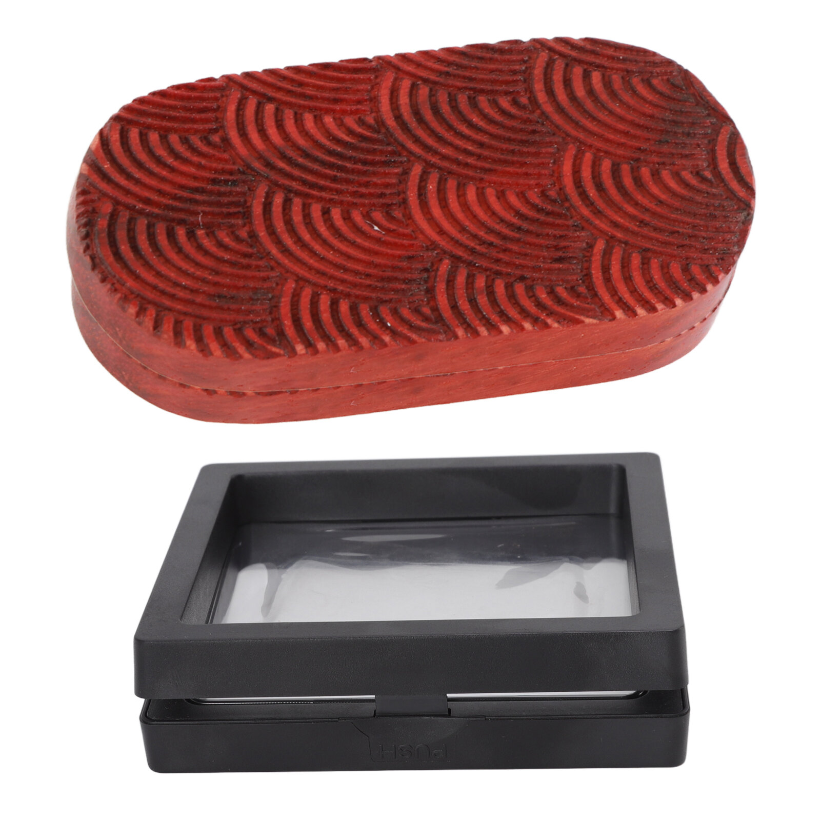 Слайдер-слайдер из красного сандалового дерева с гравировкой на кончиках пальцев, слайдер-игрушка для офиса, неограниченная пульсация воды