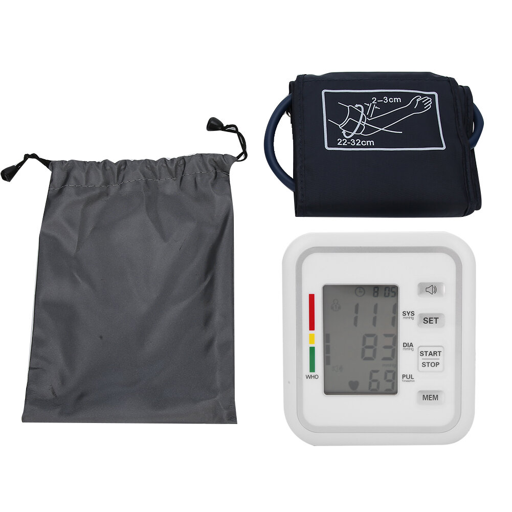 Монитор артериального давления на руке, ЖК-цифровой дисплей, голосовая трансляция, манометр, повязка на руку 22-32 см